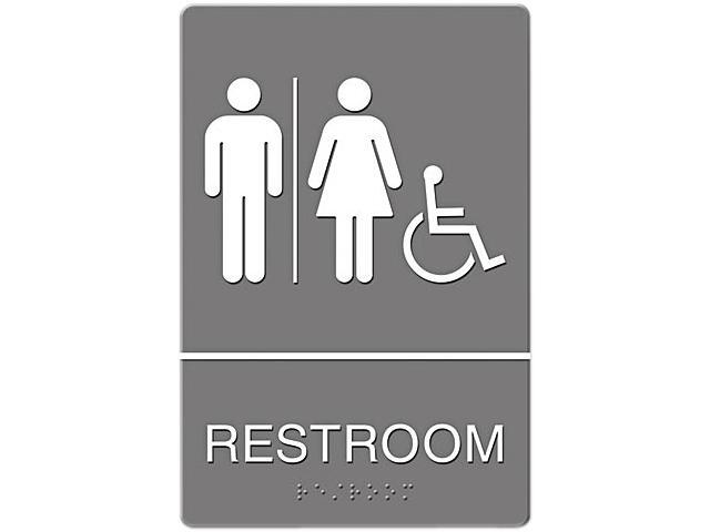 Click here for Headline Sign 4811 ADA Sign  Restroom/Wheelchair A... prices