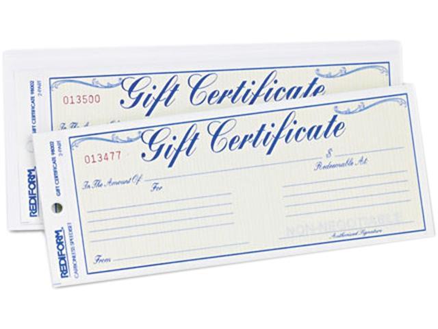 Click here for Gift Certificates w/Envelopes  8-1/2w x 3-2/3h  Bl... prices