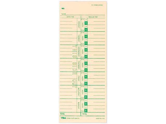 Click here for Tops 1259 Time Card for Acroprint  IBM  Lathem and... prices