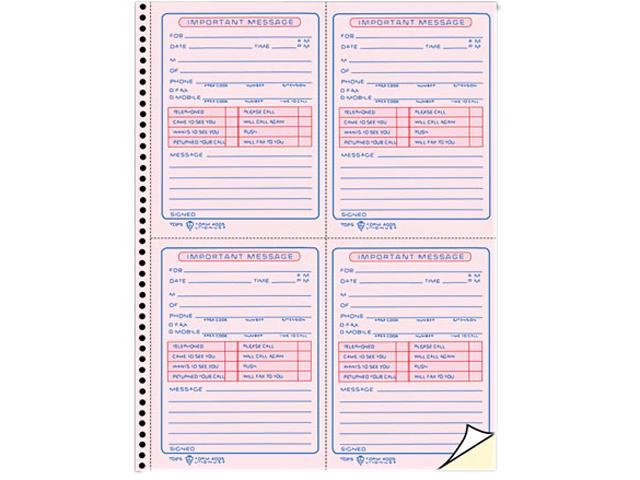 Click here for Tops Important Phone Message Book prices