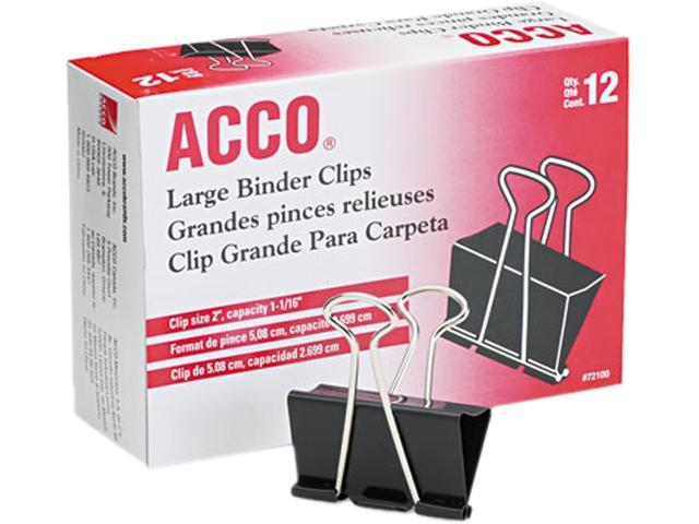 Click here for Acco - Binder Clips  Large - 12 Count prices