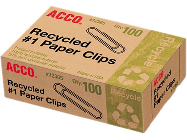 Click here for Acco 72365 Recycled Paper Clips  No. 1 Size  100/B... prices