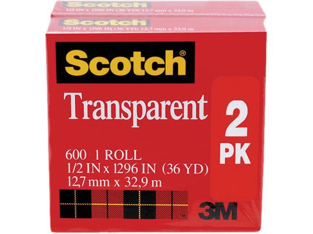 Click here for Scotch 600H2 Transparent Tape Roll  1/2 x 1296  Cl... prices