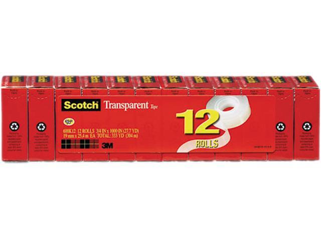 Click here for Scotch 600K12 Transparent Glossy Tape  3/4 x 1000... prices