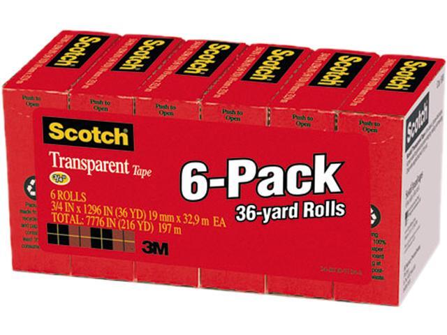 Click here for Scotch 600-6PK Transparent Glossy Tape  3/4 x 1296... prices