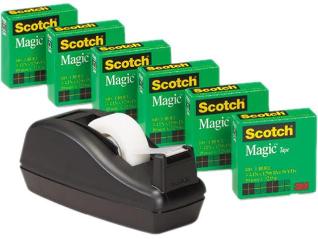 Click here for Scotch 810C40BK C40 Desk Tape Dispenser and 6 Roll... prices