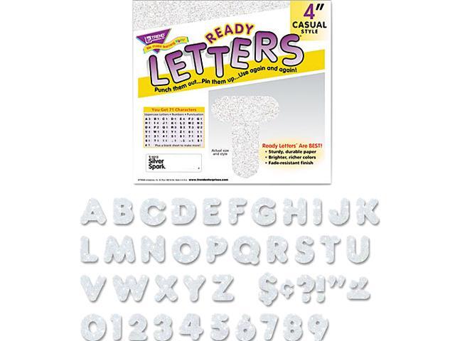 Click here for TREND T1613 Ready Letters Sparkles Letter Set  Sil... prices