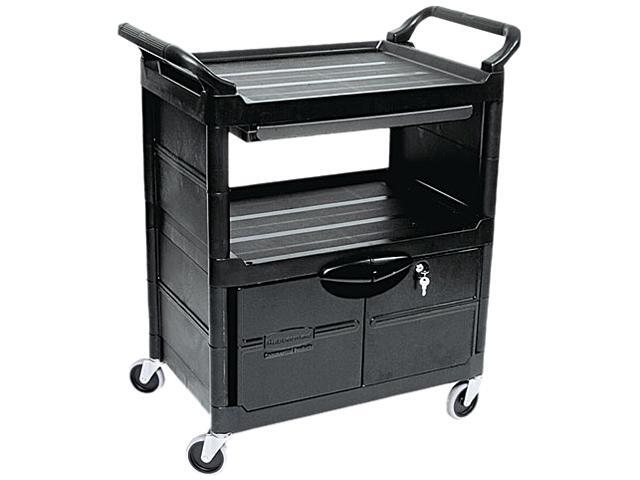 Click here for Rubbermaid Commercial 345700BLA Utility Cart w/Loc... prices