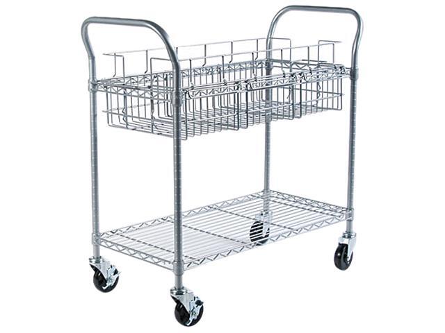 Click here for Safco 5236GR Wire Mail Cart  600lbs  18-3/4w x 39d... prices