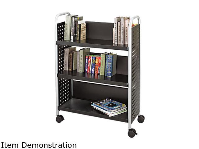 Click here for Safco 5336BL Scoot Book Cart  3-Shelf  32-1/2w x 1... prices