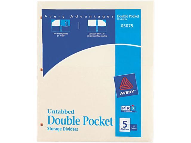 Click here for Avery 03075 Untabbed Double Pocket Manila Dividers... prices