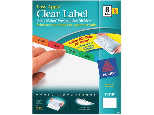 Click here for Avery 11419 Print & Apply Clear Label Dividers  Pr... prices