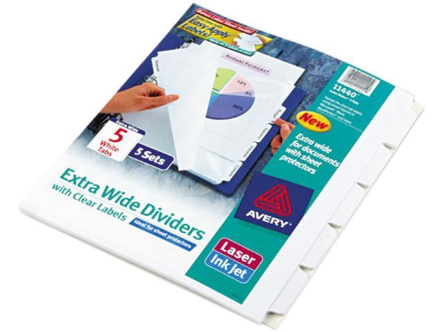 Click here for Avery 11440 Index Maker Clear Label Dividers  5-Ta... prices