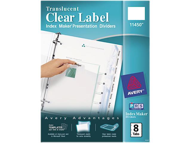 Click here for Avery 11450 Index Maker Clear Label Punched Divide... prices