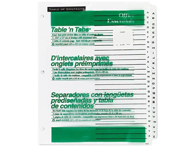 Click here for Avery 11676 Office Essentials Table N Tabs Divider... prices