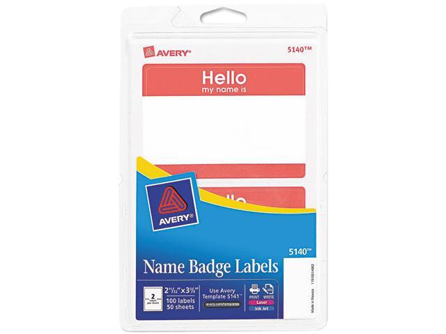 Click here for Avery 5140 Print/Write Self-Adhesive Name Badges... prices