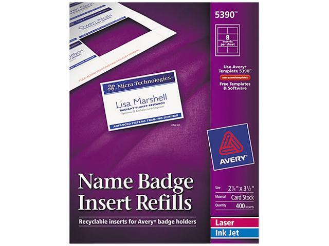 Click here for Avery Name Badge Insert Refills  2.25 x 3.5  400 I... prices