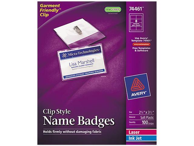 Click here for Avery 74461 Badge Holders w/Laser/Inkjet Inserts... prices