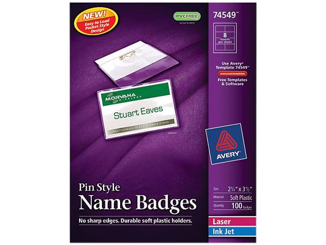 Click here for Avery 74549 Badge Holders w/Laser/Inkjet Inserts... prices