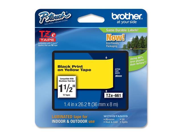 Click here for Brother TZE-661 36 mm (1.40) Black on Yellow tape... prices