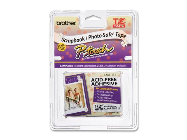 Click here for Brother TZE-AF131 Black on Clear Adhesive Tape - 0... prices