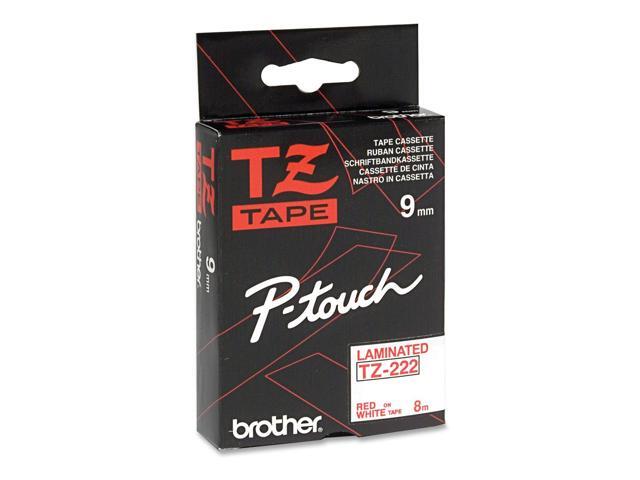 Click here for Brother 9mm Red on White tape for P-touch 8m  TZE2... prices