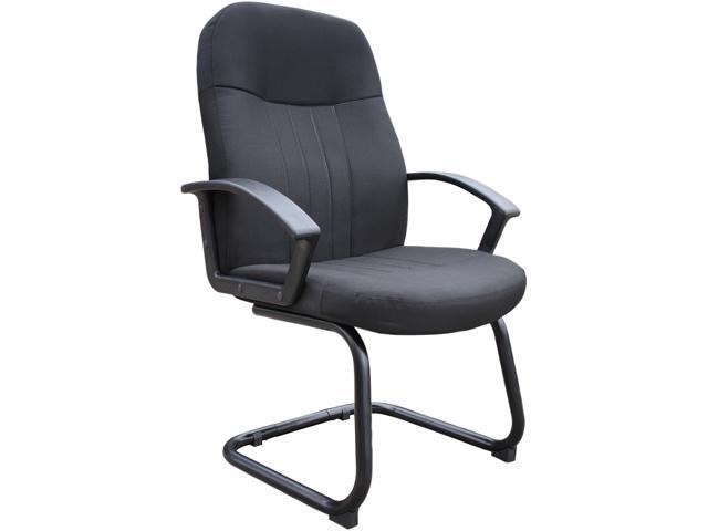 Boss Office Products Mid Back Fabric Guest Chair - Black
