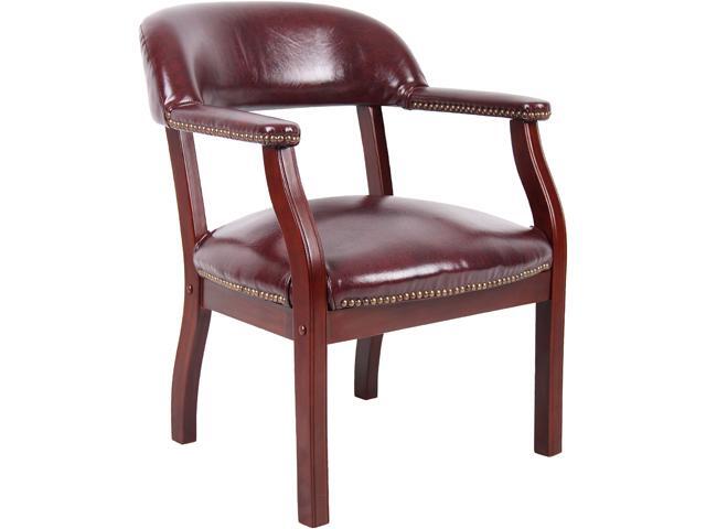 Click here for BOSS Burgundy Captain Guest Arm Chair (B9540-BY) prices