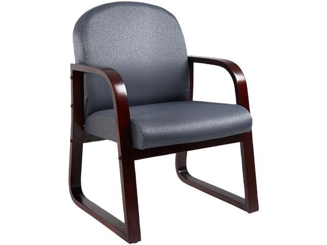 Click here for BOSS Grey Fabric with Mahogany Wood Reception Chai... prices