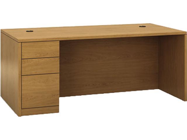 Click here for HON 10500 L Workstation Single Ped Desk  Left Full... prices