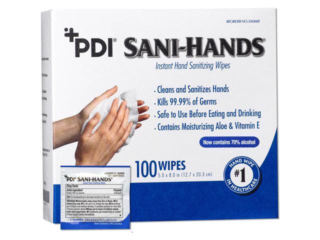 Click here for PDI Sani-Hands Instant Hand Sanitizing Wipes - 100... prices