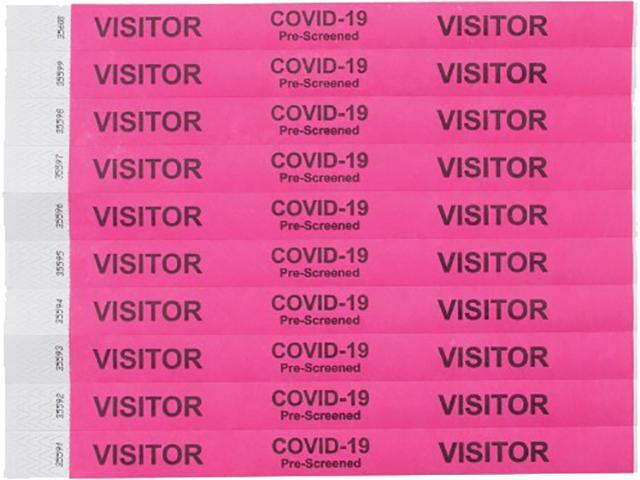 Click here for Advantus 76095 Pre-Printed COVID Tyvek Wristbands... prices