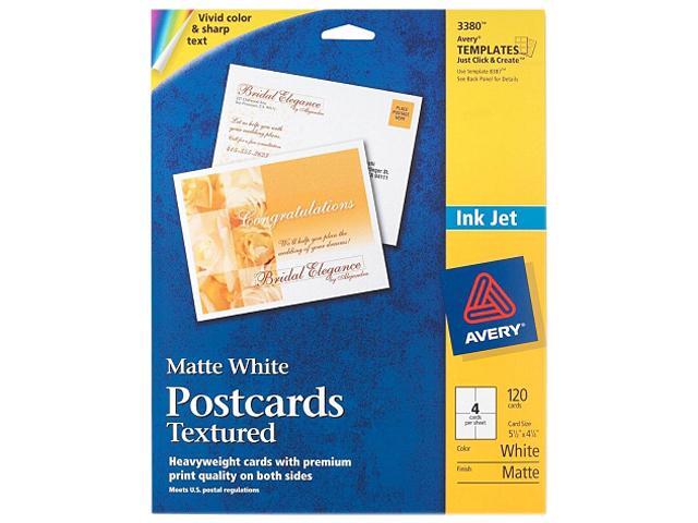 Click here for Avery 03380 Post Cards Textured Card Size 4-1/4x5-... prices