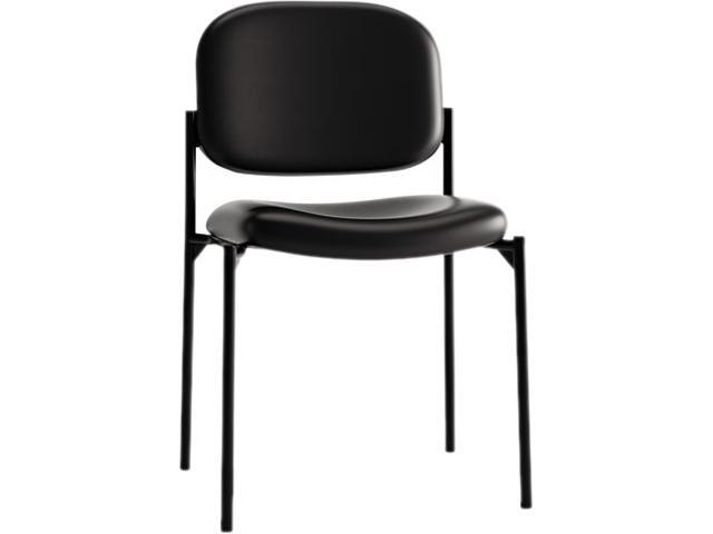 Click here for HON Scatter Stacking Guest Chair  in Black Leather... prices