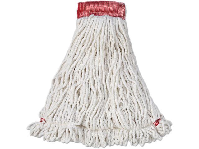 Rubbermaid Commercial RCP A253 WHI 24 oz. Web Foot Blend Shrinkless Wet Mop  5 Headband  White
