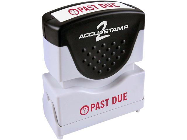 Click here for Accustamp2 035571 1 5/8 x 1/2 Red Past Due Accusta... prices
