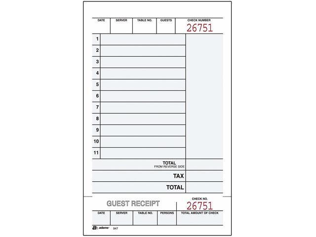 Click here for Adams 947SWC Guest Check Unit Set prices