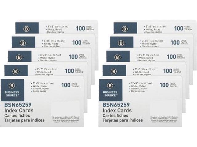 Click here for Business Source 65259BX Ruled White Index Cards 3.... prices