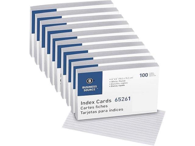 Click here for Business Source 65261BX Ruled White Index Cards  4... prices