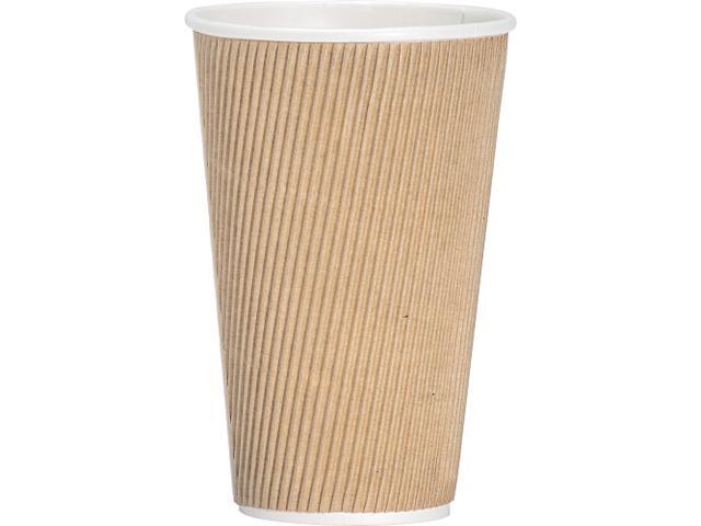 Click here for Genuine Joe 11257PK Ripple Hot Cups  Brown  16 Fl.... prices