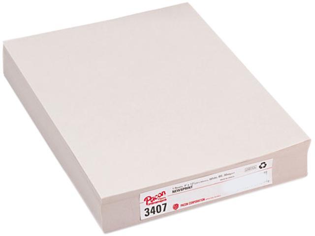 Click here for Pacon 3407 White Newsprint  30 lbs.  9 x 12  White... prices