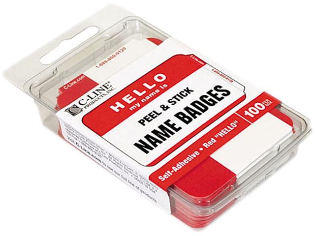 Click here for C-line 92234 Pressure Sensitive Hello Name Badges... prices