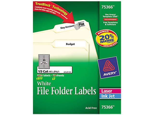 Click here for Avery Permanent File Folder Labels TrueBlock Laser... prices