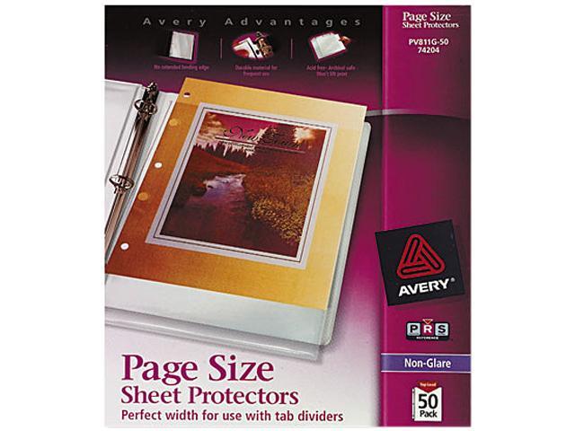 Click here for Avery 74204 Nonglare Page Size Sheet Protectors  A... prices