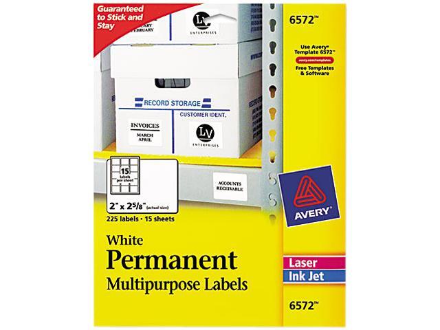 Click here for Avery 6572 Permanent ID Laser Labels  2 x 2-5/8  W... prices