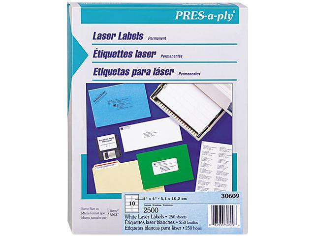 Click here for Pres-A-Ply Laser Address Labels 2 x 4 White 2500/B... prices