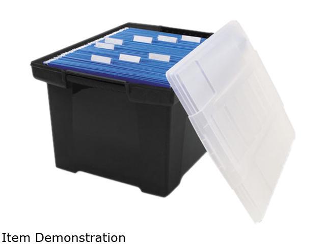 Click here for Storex 61528U01C Plastic File Tote Storage Box  Le... prices