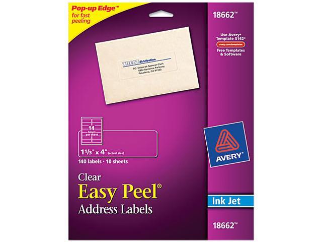 Click here for Avery 18662 Easy Peel Mailing Labels for Inkjet Pr... prices