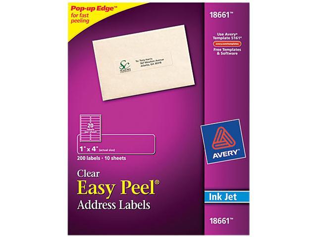 Click here for Avery 18661 Easy Peel Mailing Labels for Inkjet Pr... prices
