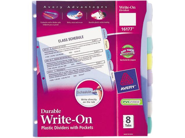 Click here for Avery Write-On Big Tab Plastic Dividers 8-Tab Lett... prices